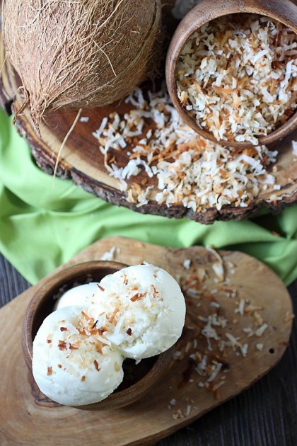 Coconut Ice Cream - Mind Over Batter